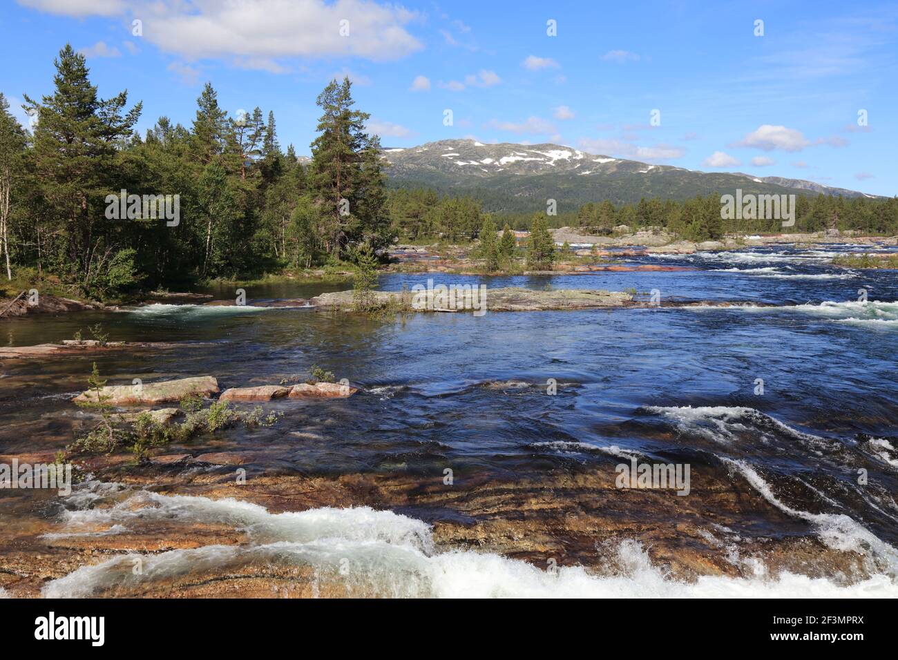 River Otra in Norway. Bykle municipality, Norway. Agder region of ...