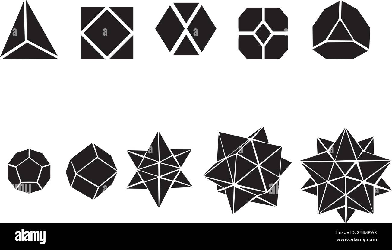 Set of geometric shapes Stock Vector Image & Art - Alamy