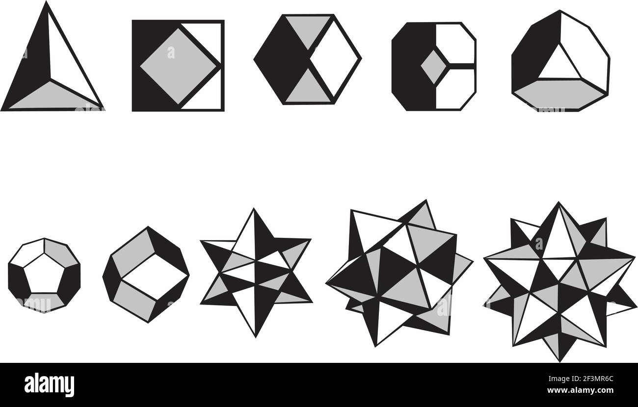 Set of geometric shapes Stock Vector Image & Art - Alamy