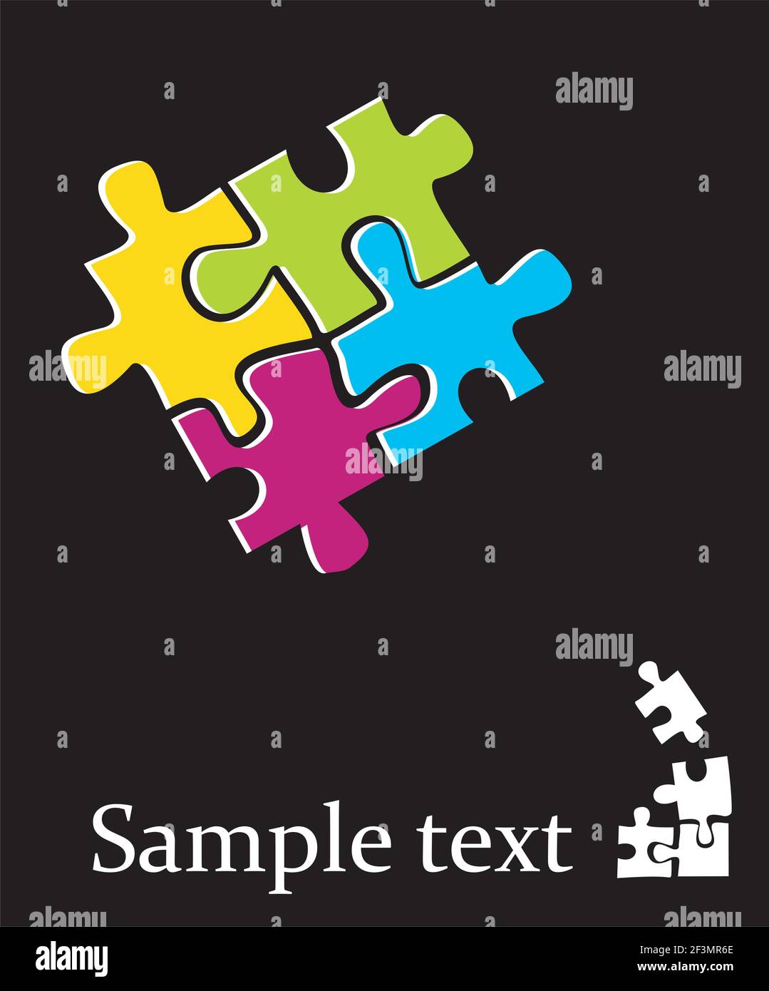 Puzzle abstract background Stock Vector Image & Art - Alamy