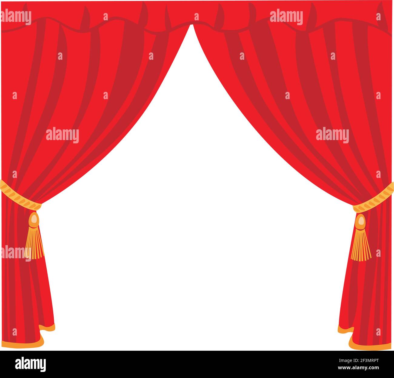 Vector red stage curtain Stock Vector Image & Art - Alamy