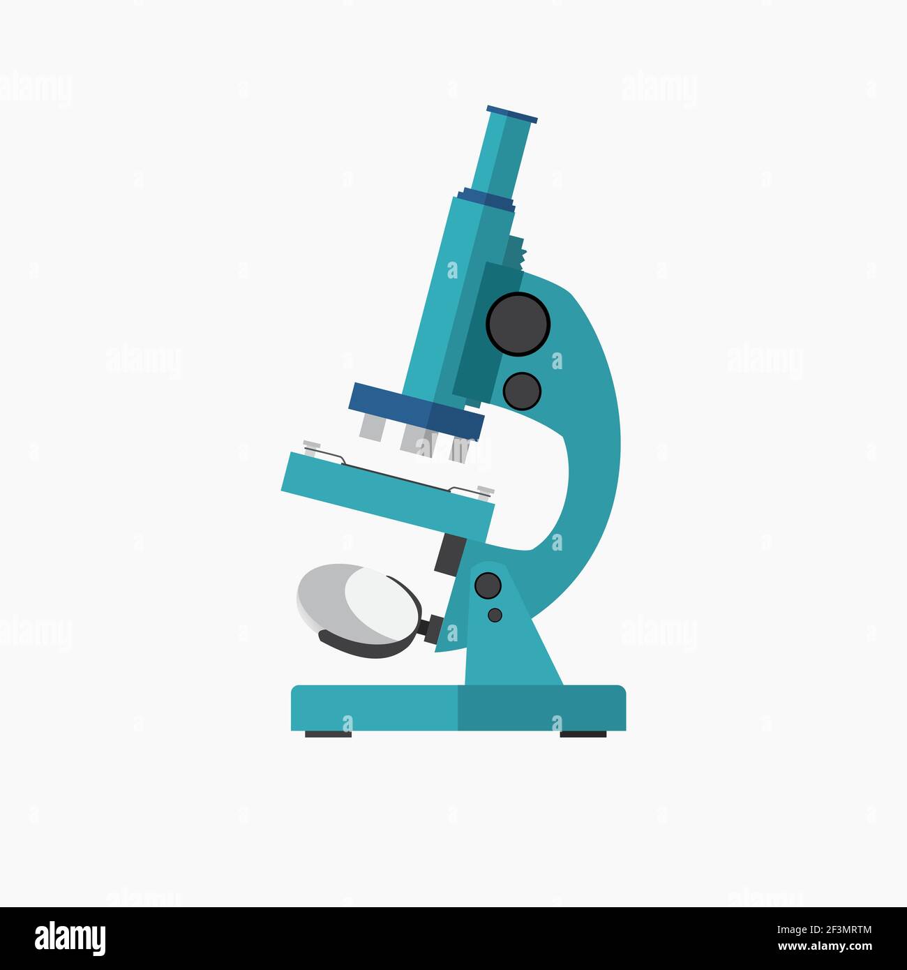 Microscope icon in flat design Stock Vector Image & Art - Alamy