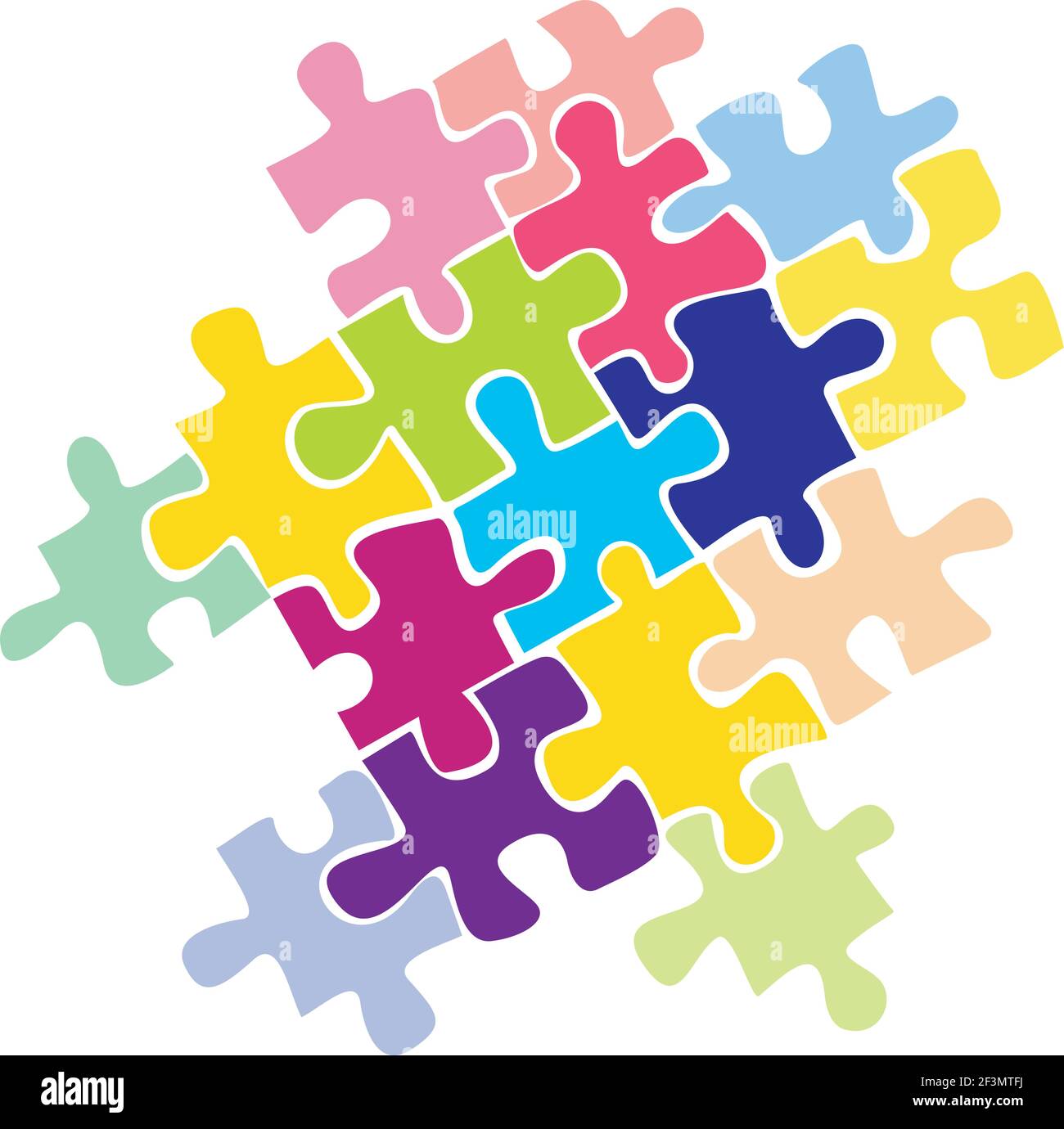 Colorful puzzle background Stock Vector Image & Art - Alamy