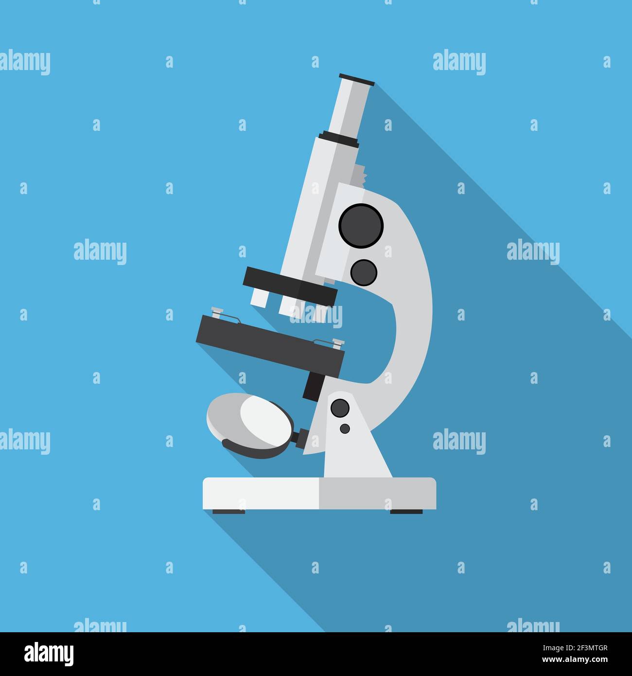 Microscope modern icon simple hi-res stock photography and images - Alamy