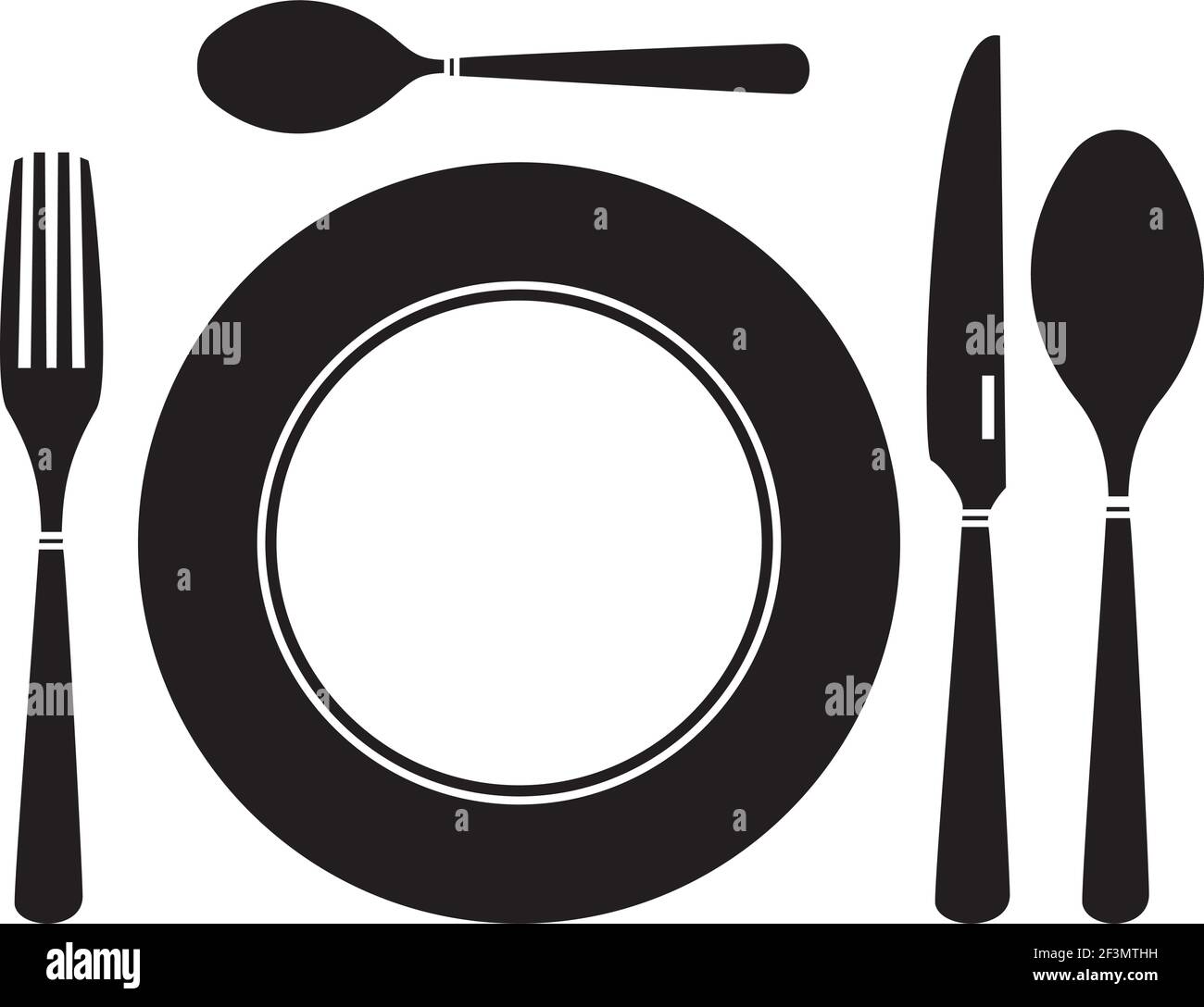 Vector cutlery set Stock Vector Image & Art - Alamy