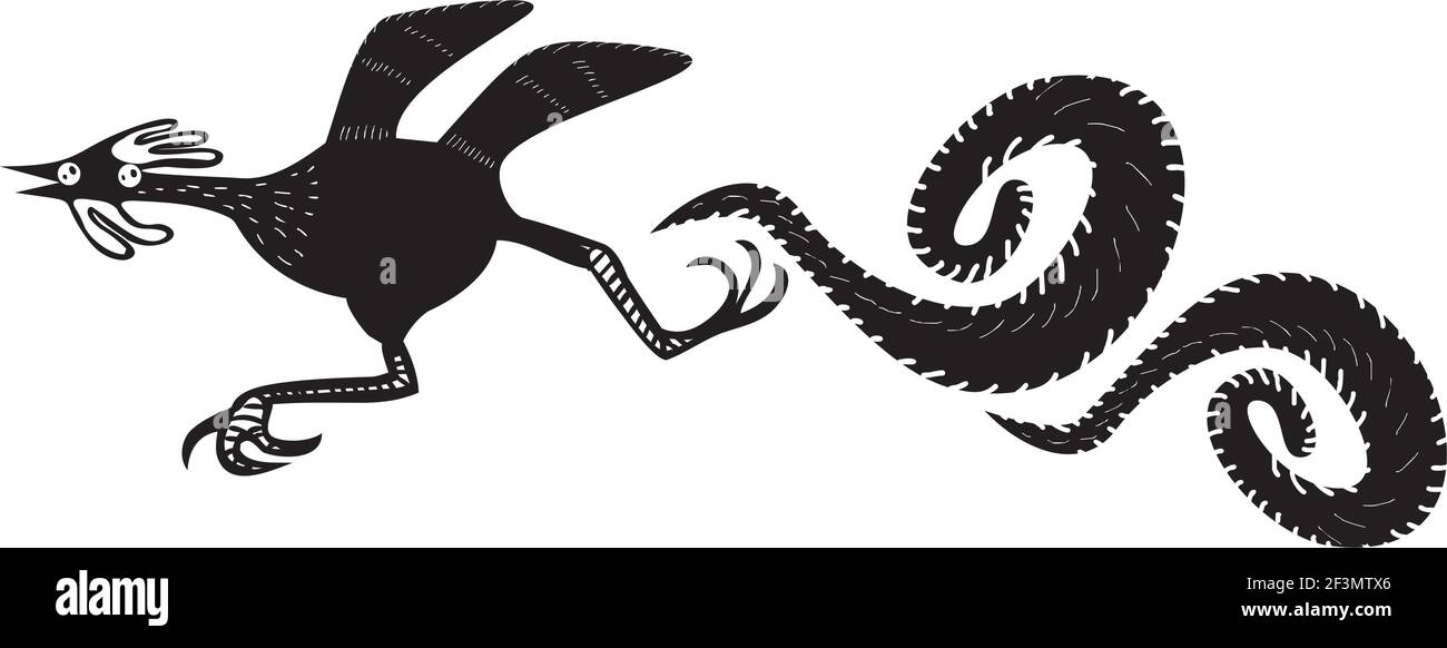 Funny running bird. Vector illustration Stock Vector Image & Art - Alamy