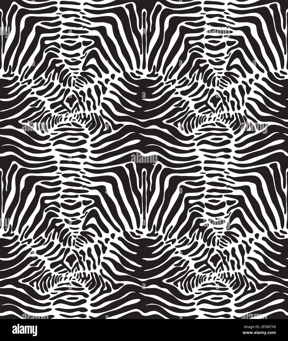 Seamless zebra skin pattern Stock Vector Image & Art - Alamy
