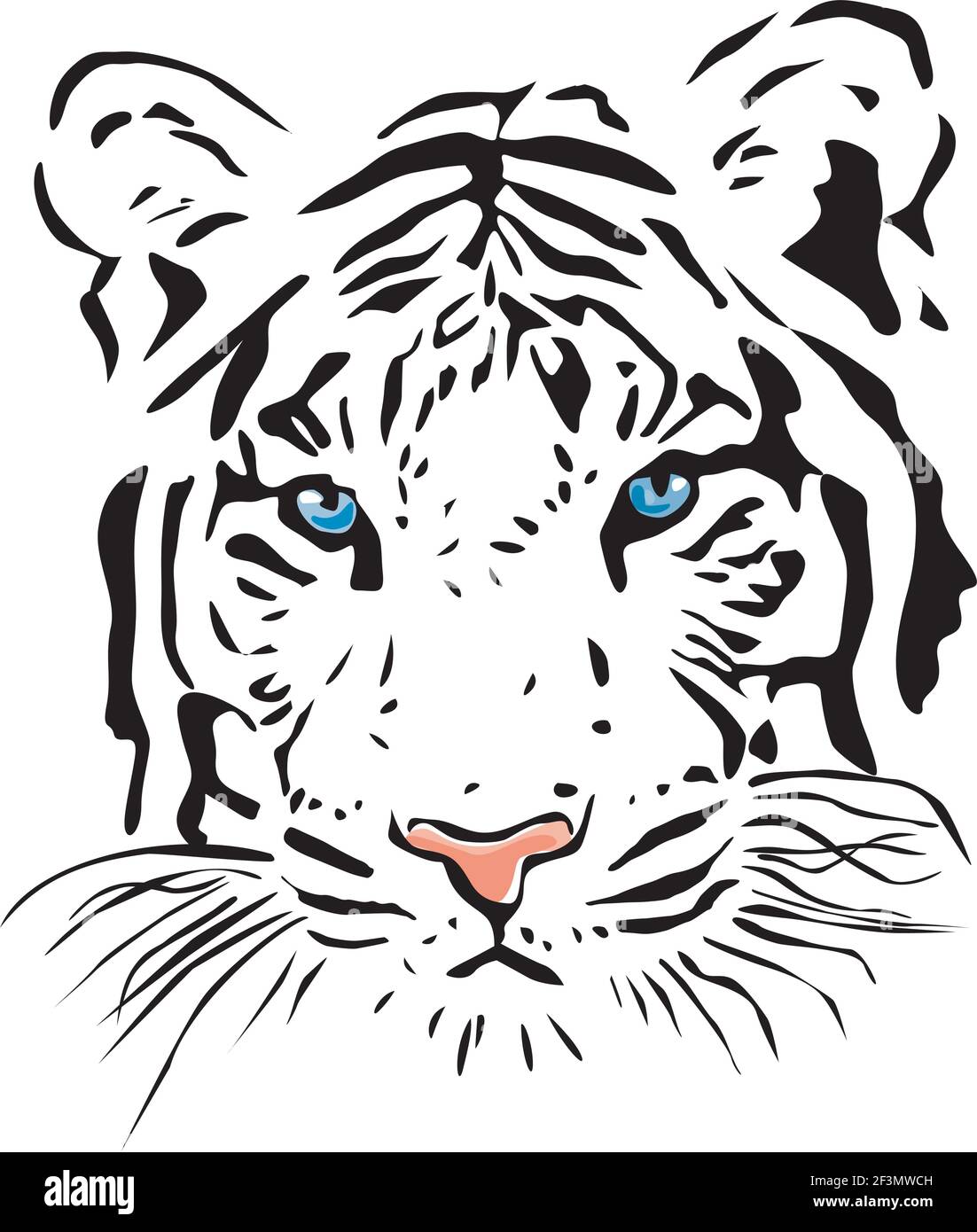 Tiger head, vector illustration Stock Vector Image & Art - Alamy