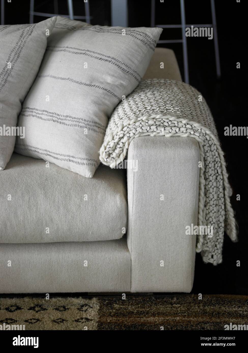 Striped cushions hi-res stock photography and images - Alamy