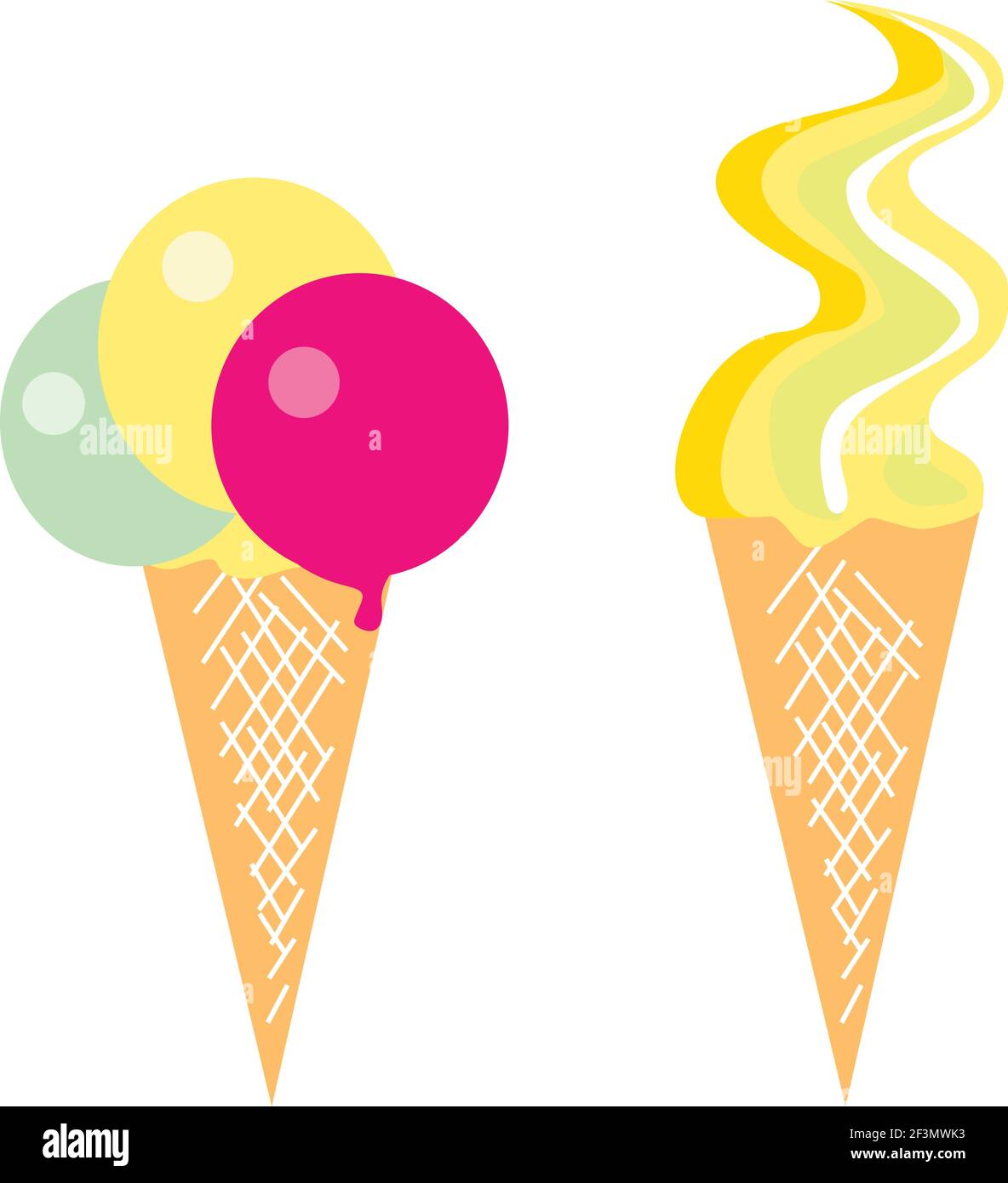 Sweet corn ice cream Stock Vector Images - Alamy