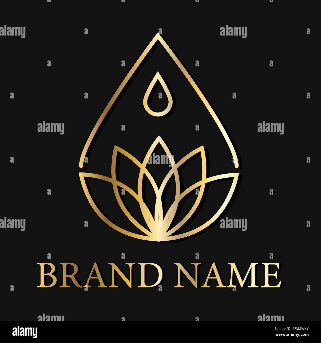 Lotus flower logo creative abstract hi-res stock photography and images ...