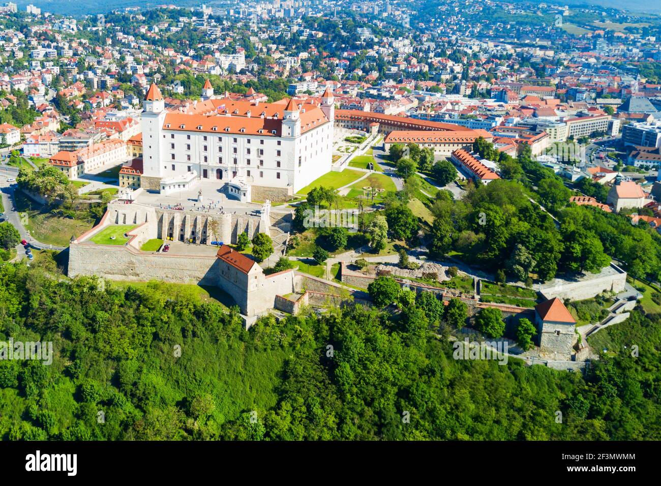 Aerial drone view historical city hi-res stock photography and images ...