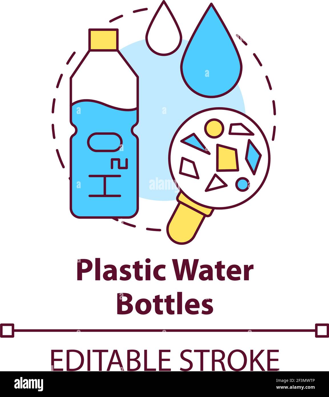 Problem micro plastic pollution Cut Out Stock Images & Pictures - Alamy