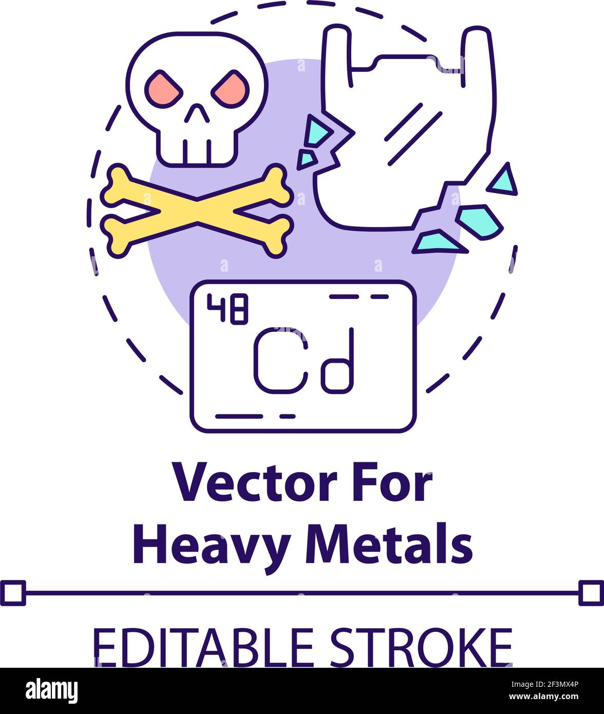 Vector for heavy metals concept icon Stock Vector Image & Art - Alamy