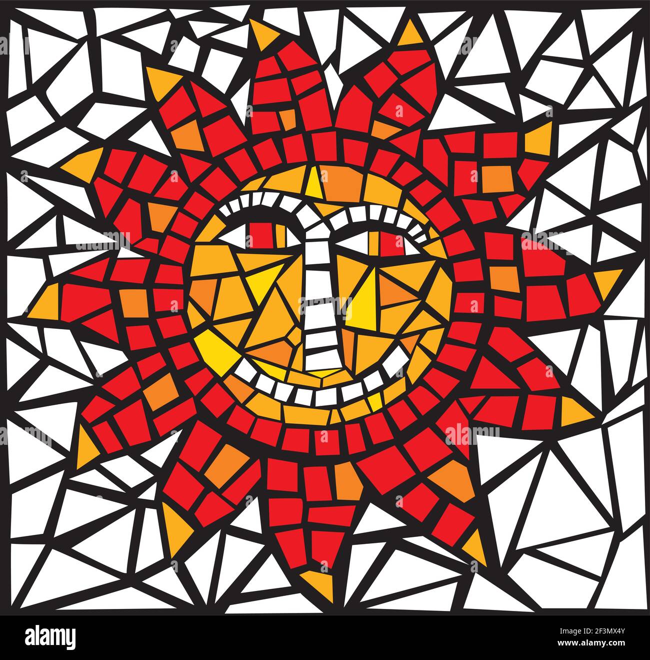 Sun mosaic icon Stock Vector Image & Art - Alamy
