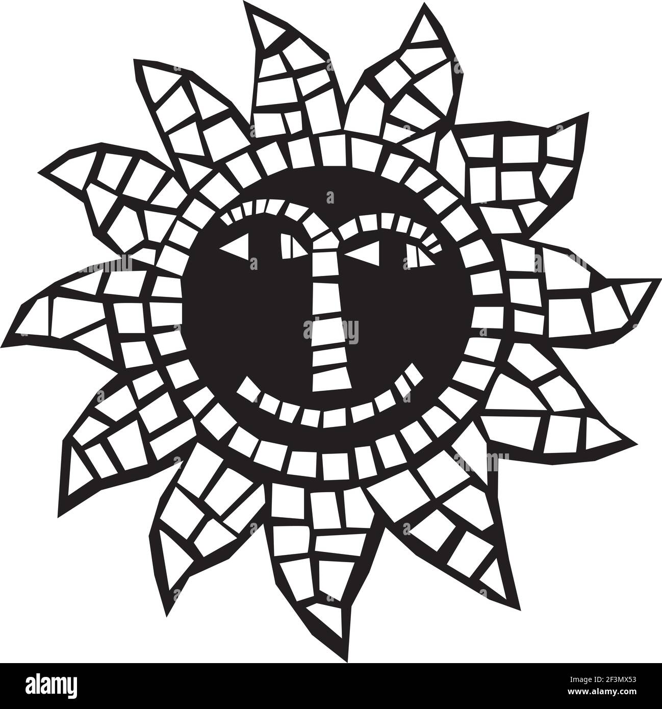 Sun mosaic icon Stock Vector Image & Art - Alamy