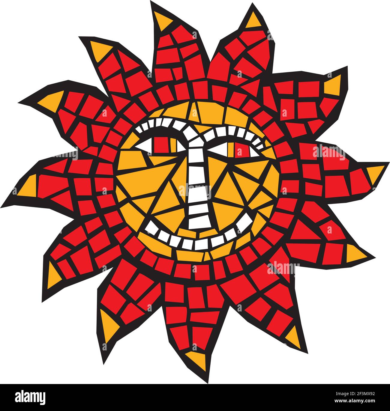 Sun mosaic icon Stock Vector Image & Art - Alamy