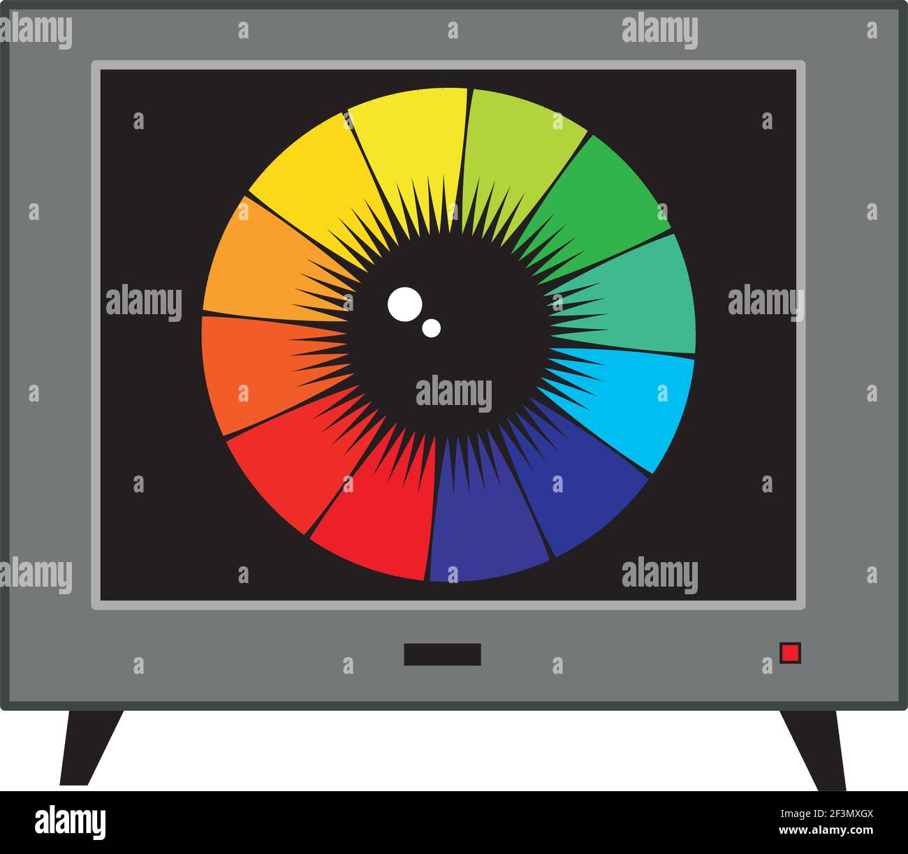 Illustration of retro TV character Stock Vector Image & Art - Alamy