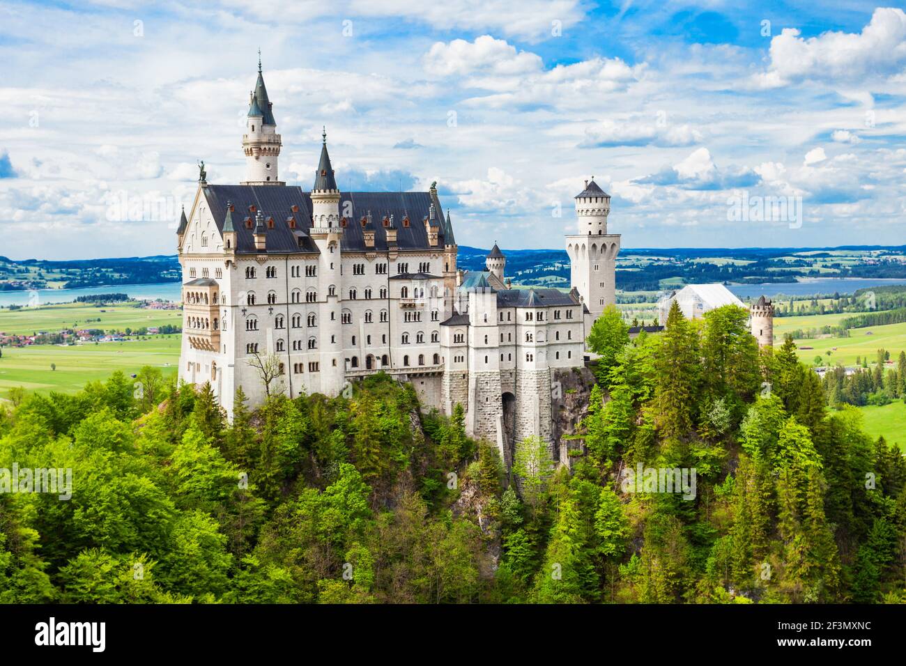 Schloss Neuschwanstein Castle or New Swanstone Castle is a Romanesque ...