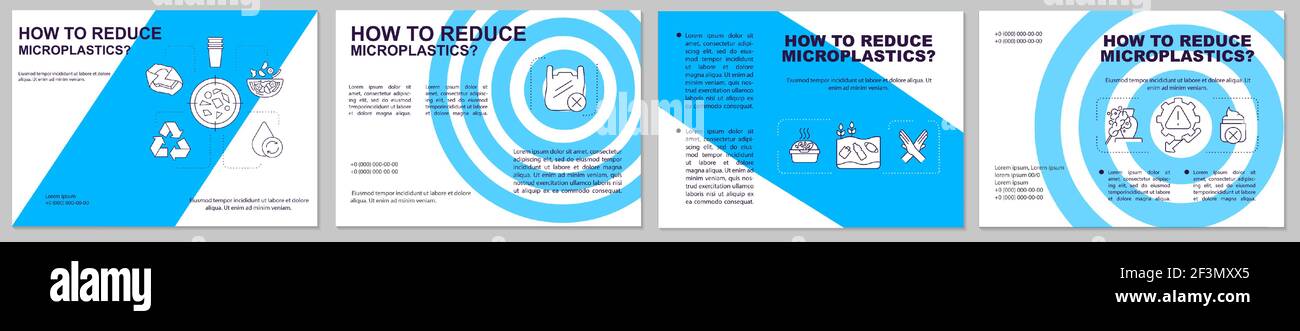 How to reduce microplastics brochure template Stock Vector Image & Art ...