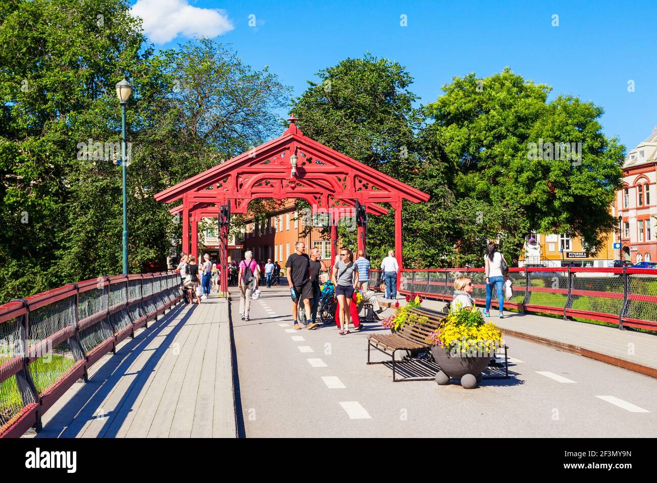 Old Town Bridge or Gamle Bybro or Bybroa is a bridge crosses Nidelva ...