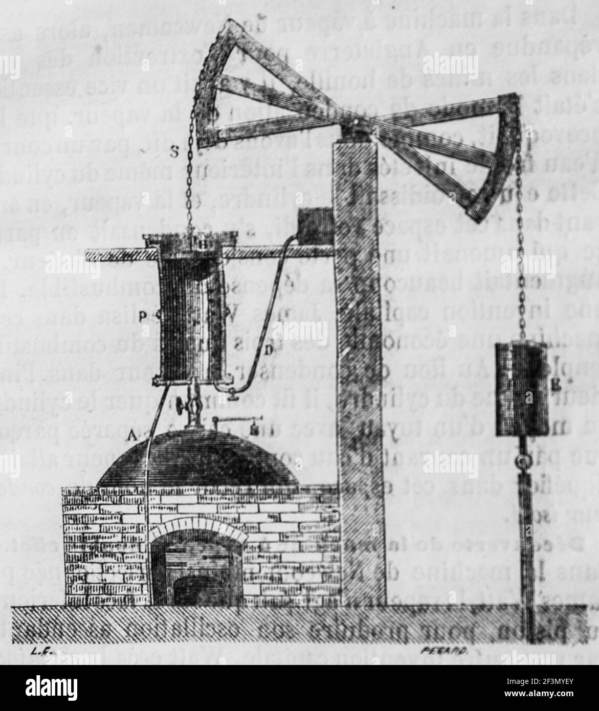 machine a vapeur de newcomen, les grandes inventions par louis figuier ...