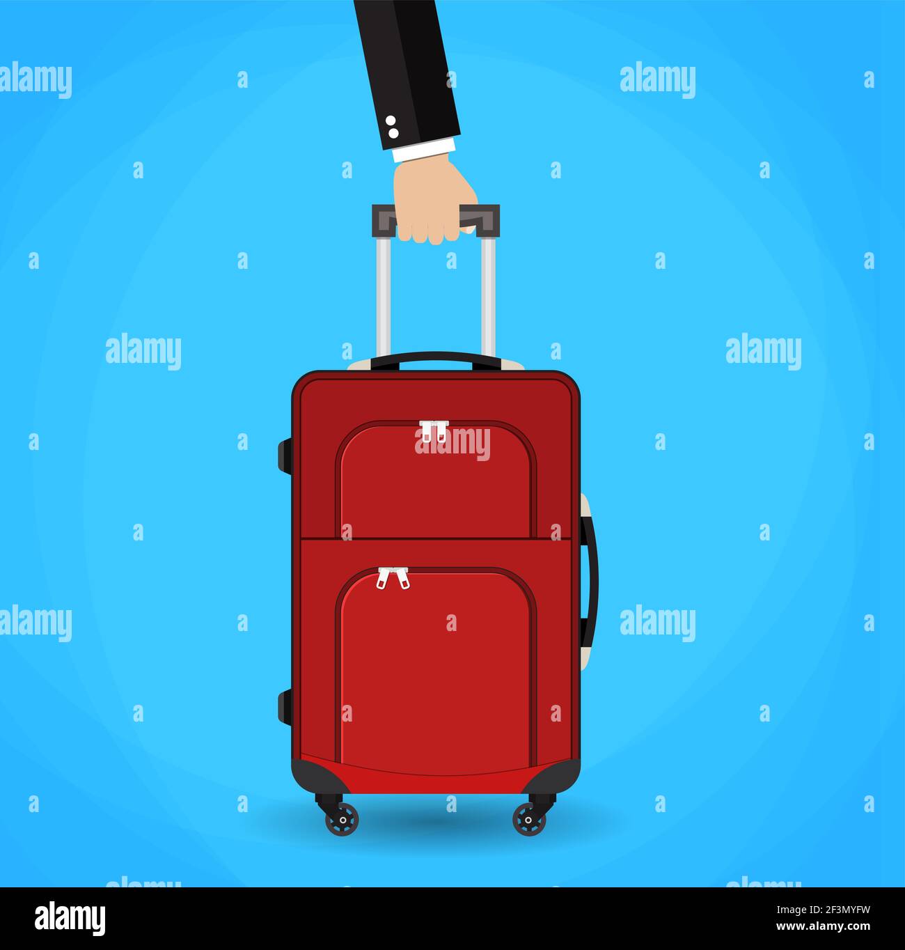 Airport security hand luggage Stock Vector Images - Alamy