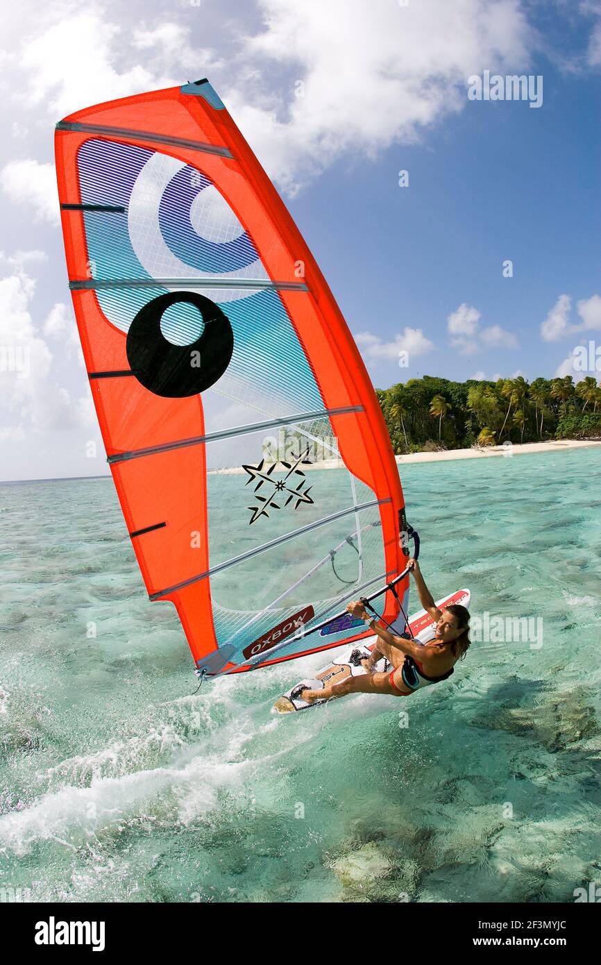 WINDSURFING - ILLUSTRATION - MARSHALL ISLANDS - CARINE CAMBOULIVES (FRA ...