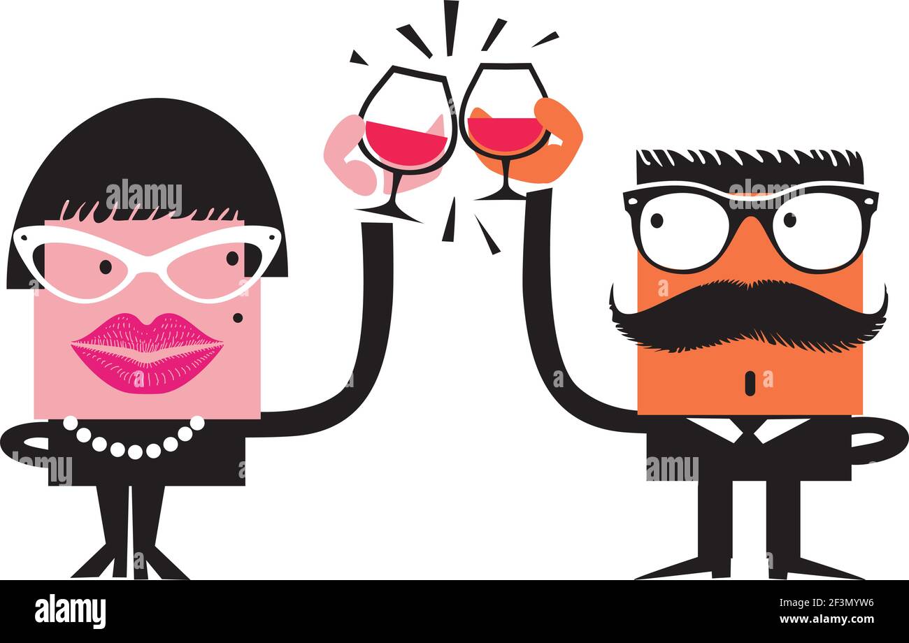 Vector illustration of funny cartoon characters Stock Vector Image ...