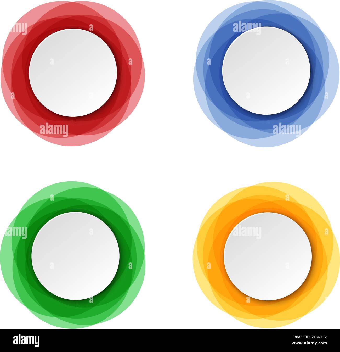 Set of round colorful vector shapes Stock Vector Image & Art - Alamy