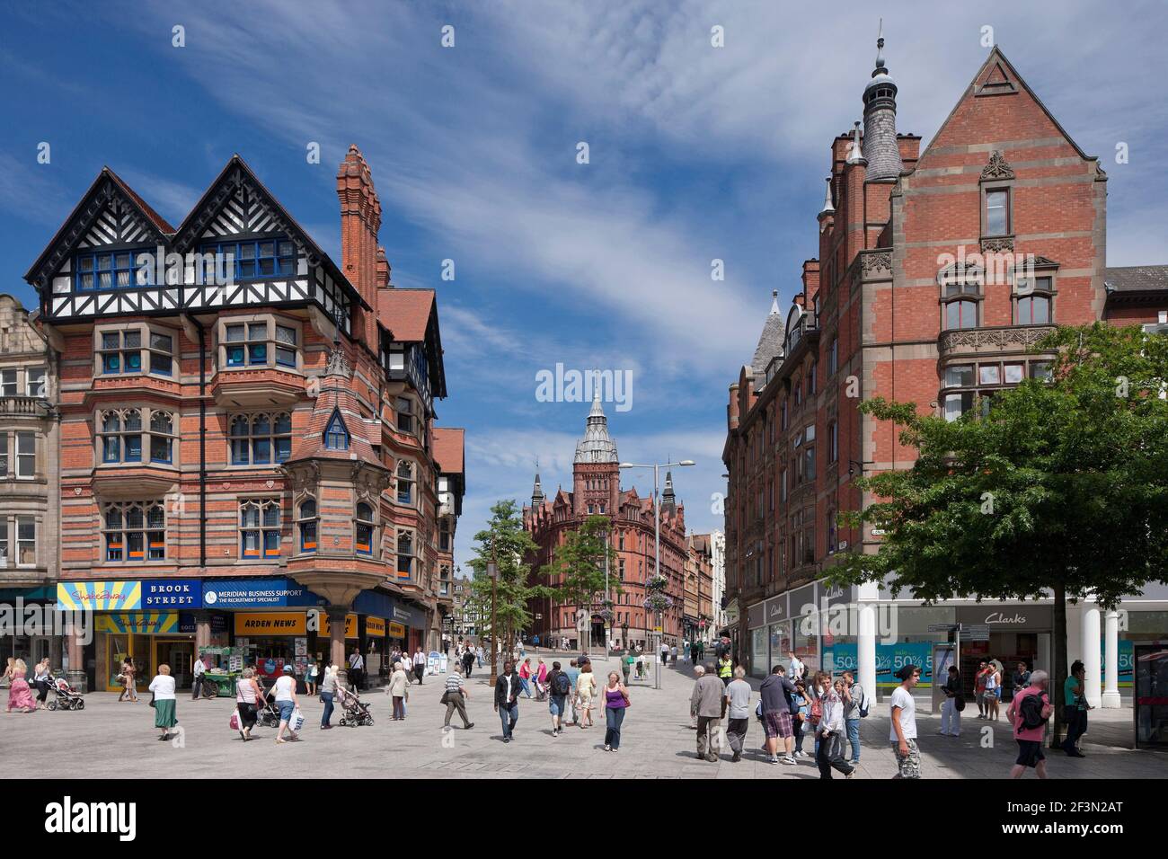 King and Queen Street Nottingham with the Prudential offices beyond by ...