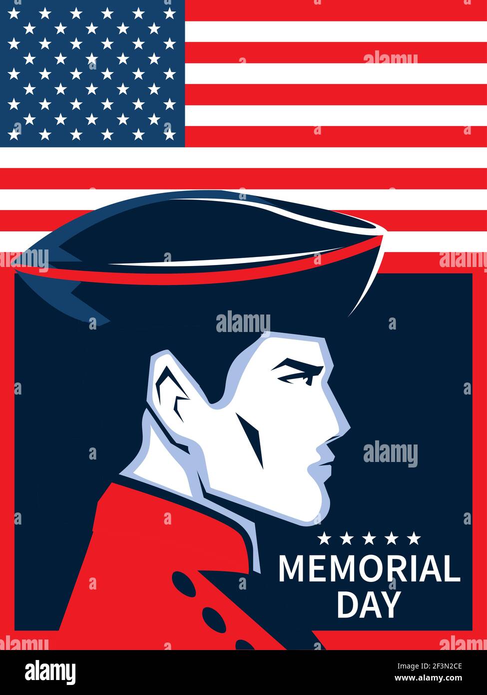 American Colonial Flag Stock Vector Images - Alamy