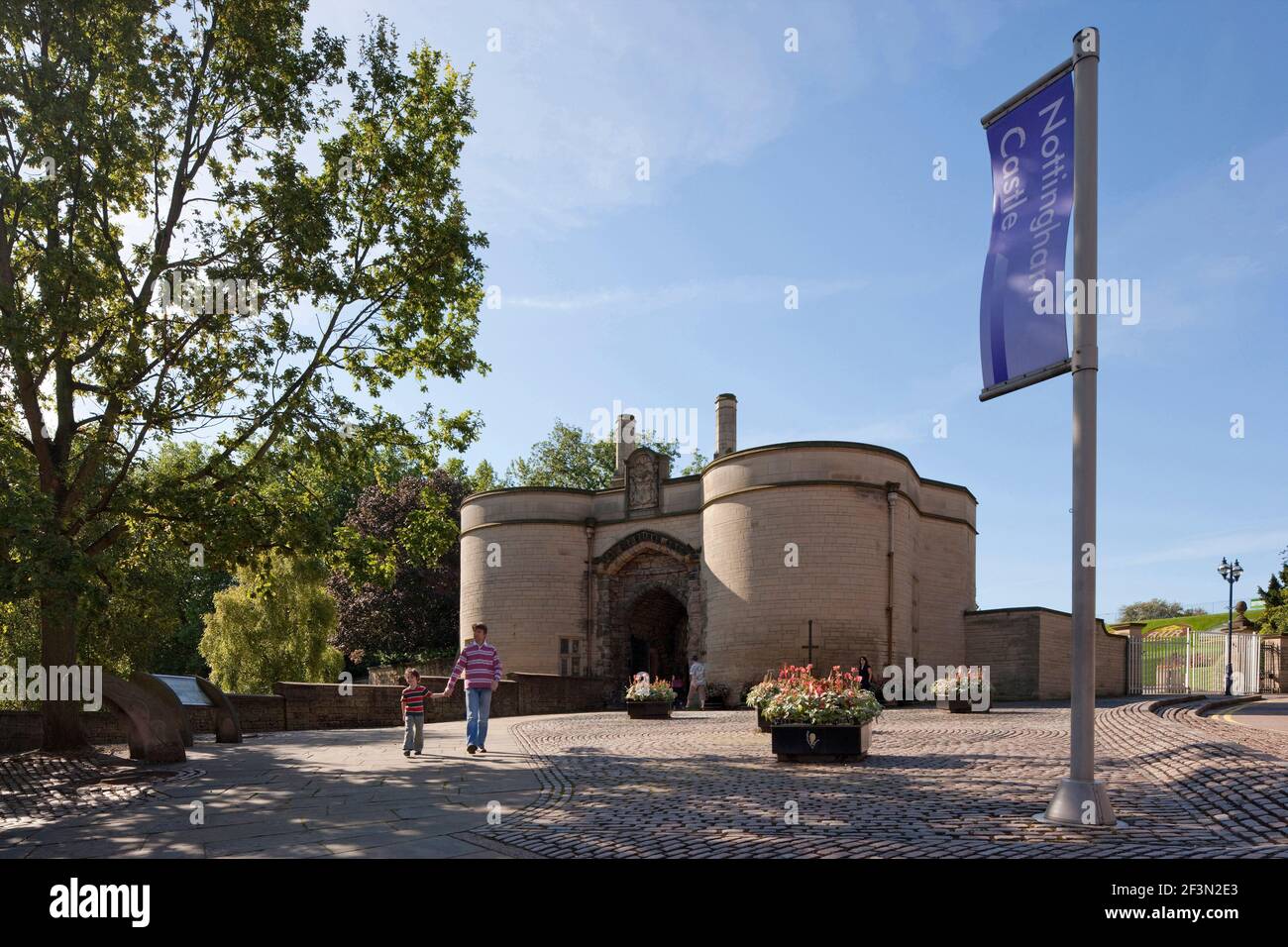 Nottingham Castle Gatehouse courtyard, England, UK Stock Photo - Alamy