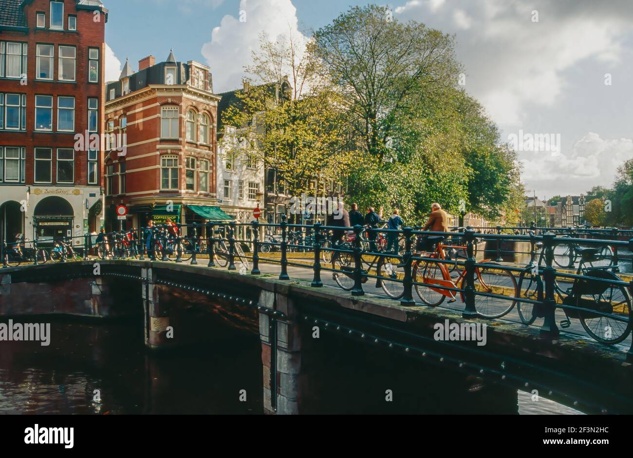 Canal Bridge in Amsterdam 2001 Stock Photo - Alamy