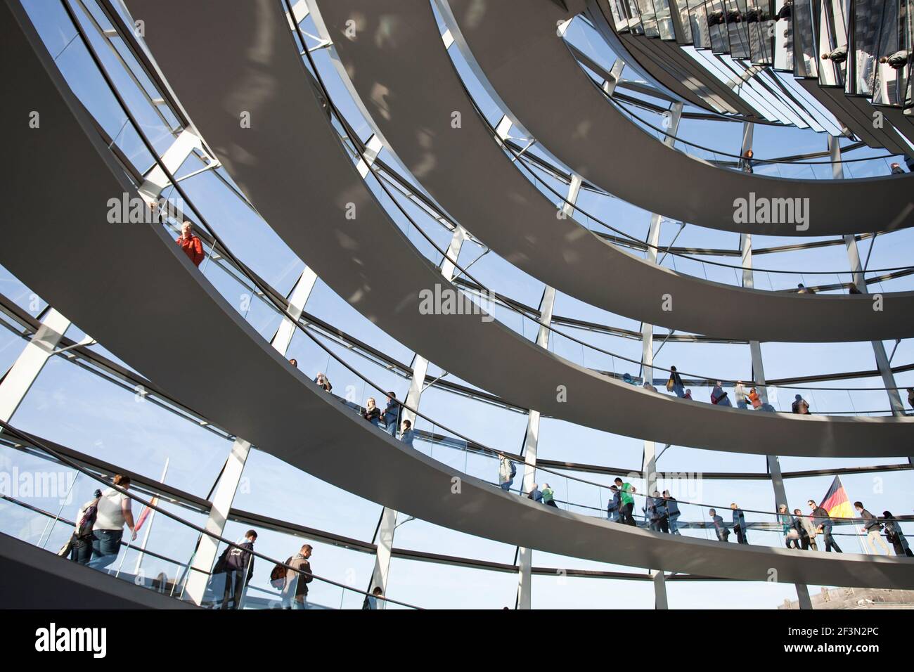 Germany,Berlin,Reichstag,The Glass Dome, 1999, created by Sir Norm ...
