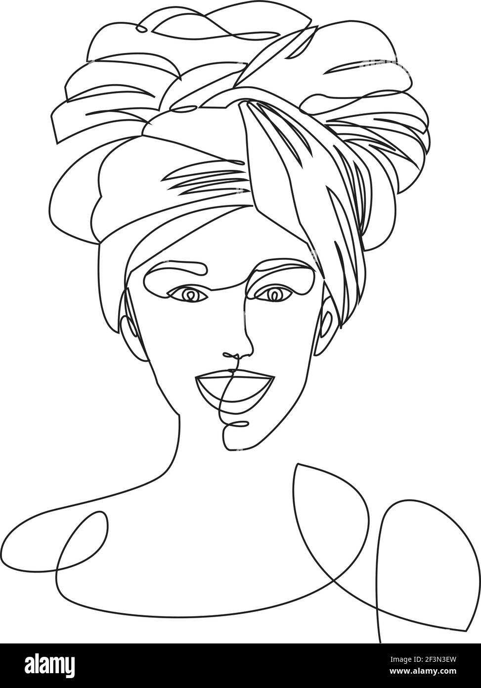 Lady Line Drawing Cut Out Stock Images & Pictures - Alamy