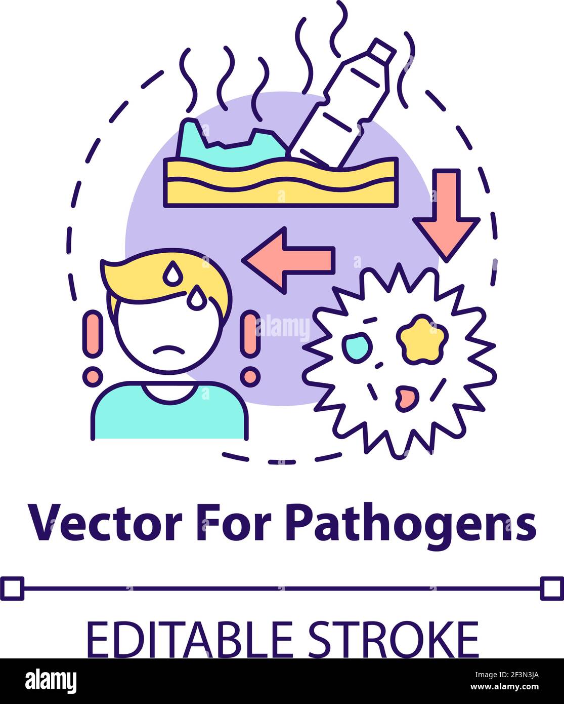 Vector for pathogens concept icon Stock Vector Image & Art - Alamy