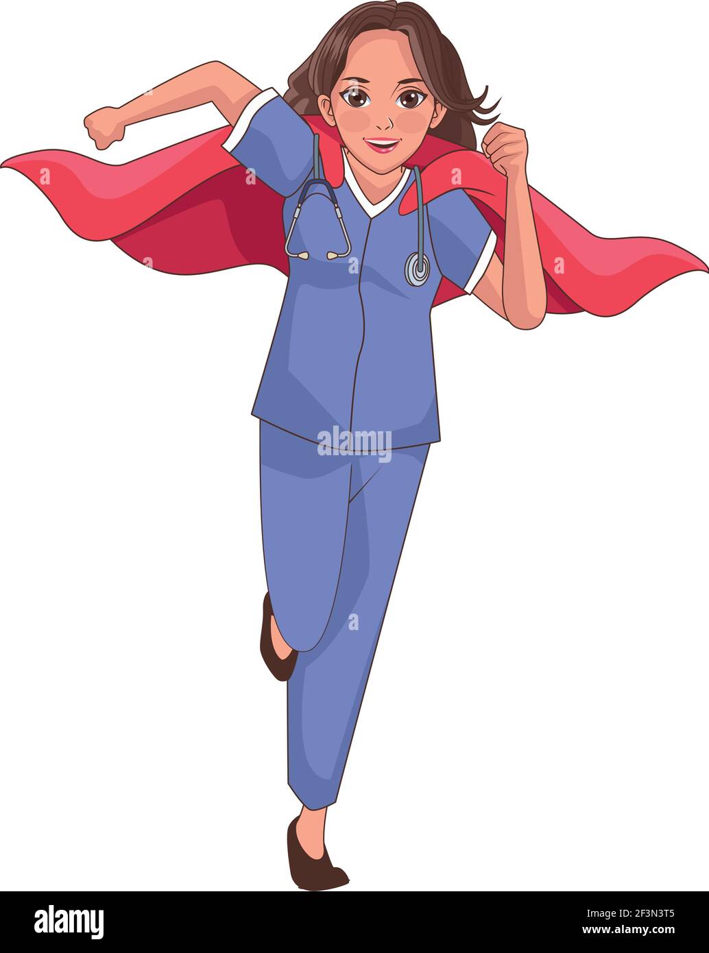 Nurse running Stock Vector Images - Alamy