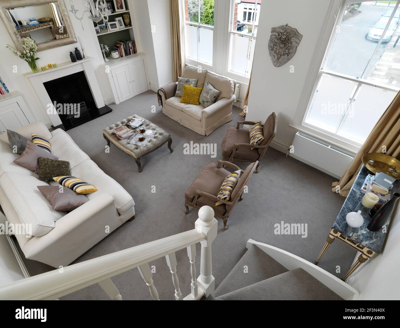 Traditional stairs neutral hi-res stock photography and images - Alamy