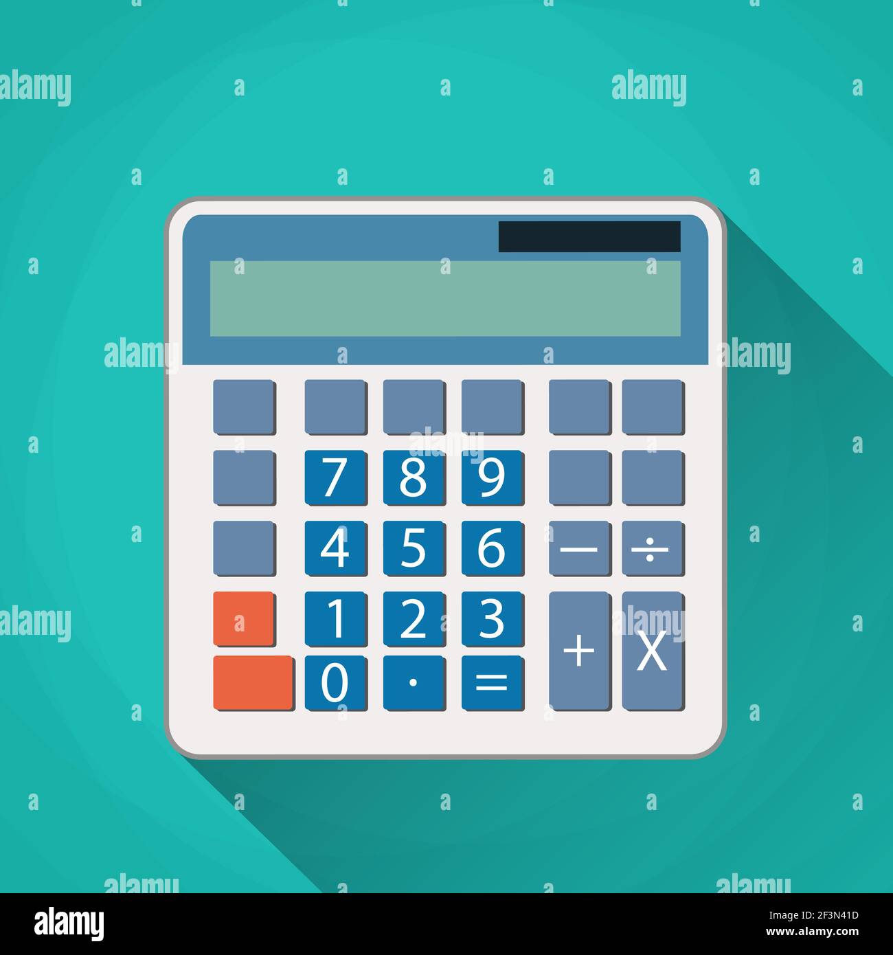 Calculator flat illustration Stock Vector Image & Art - Alamy