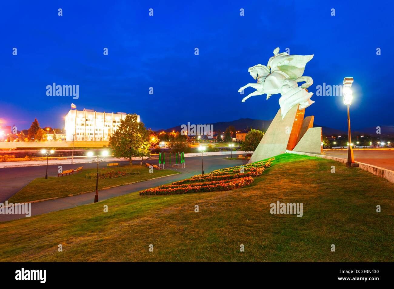 Vladikavkaz, Russia - September 25, 2020: Monument to Army General and ...