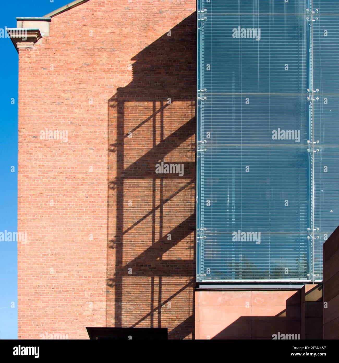 Shadow cast onto a brick wall. Merchants Warehouse Castlefield ...