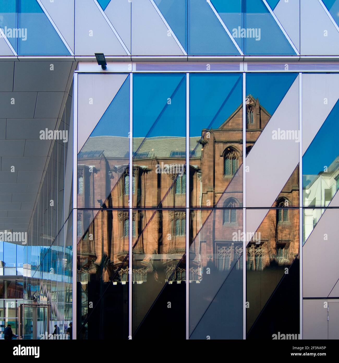 Reflection of John Rylands Library RBS Building Manchester | Architect ...