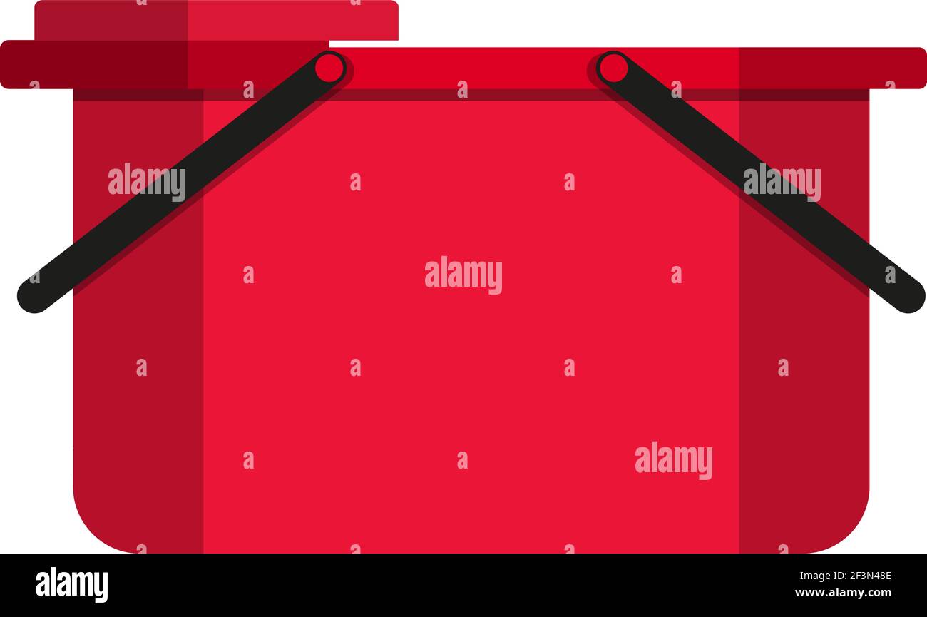 Empty bucket vector illustration icon Stock Vector Image & Art - Alamy