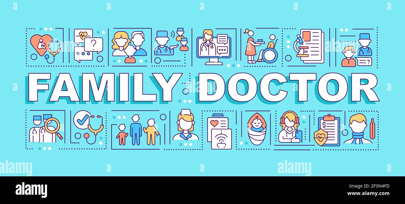 Family doctor word concepts banner Stock Vector Image & Art - Alamy
