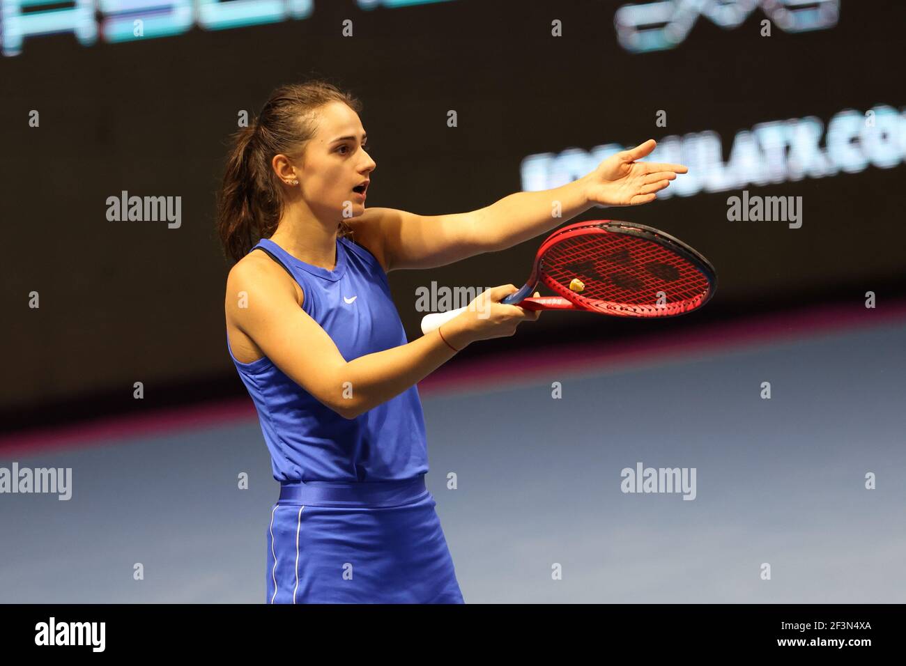 Saint Petersburg, Russia - 17 March 2021: Anastasia Gasanova of Russia ...