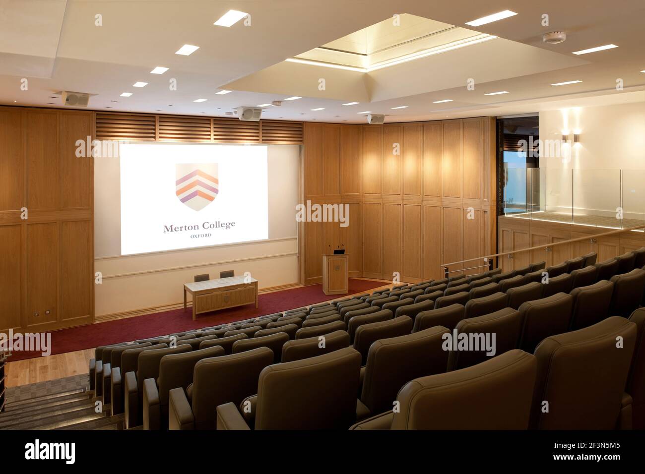 Merton College, University of Oxford, Lecture Hall and reception area ...