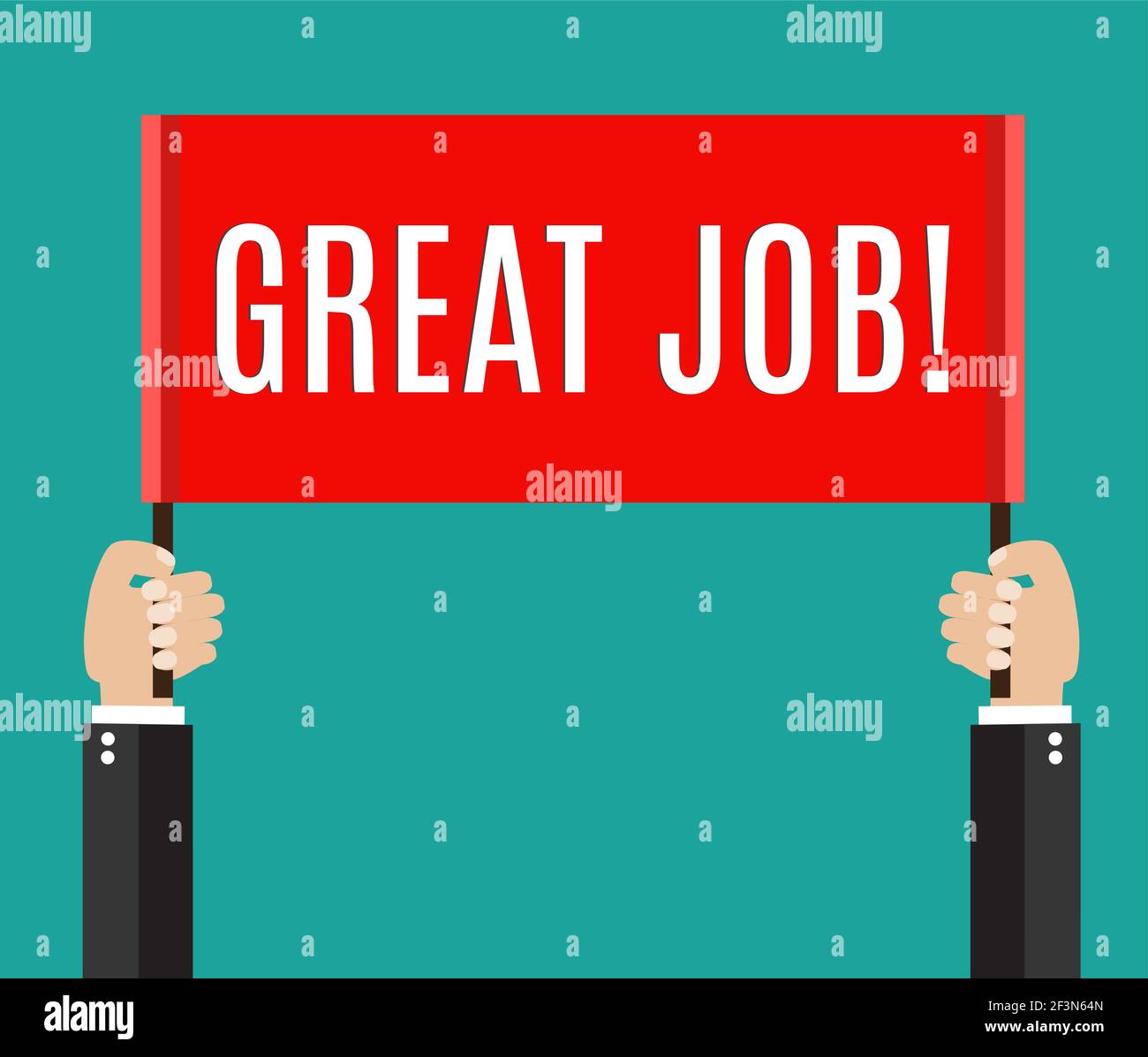 Businessman holding welcome sign Stock Vector Image & Art - Alamy