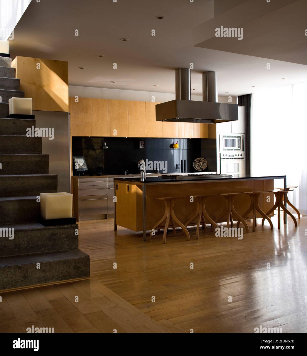 modern penthouse kitchen Stock Photo - Alamy