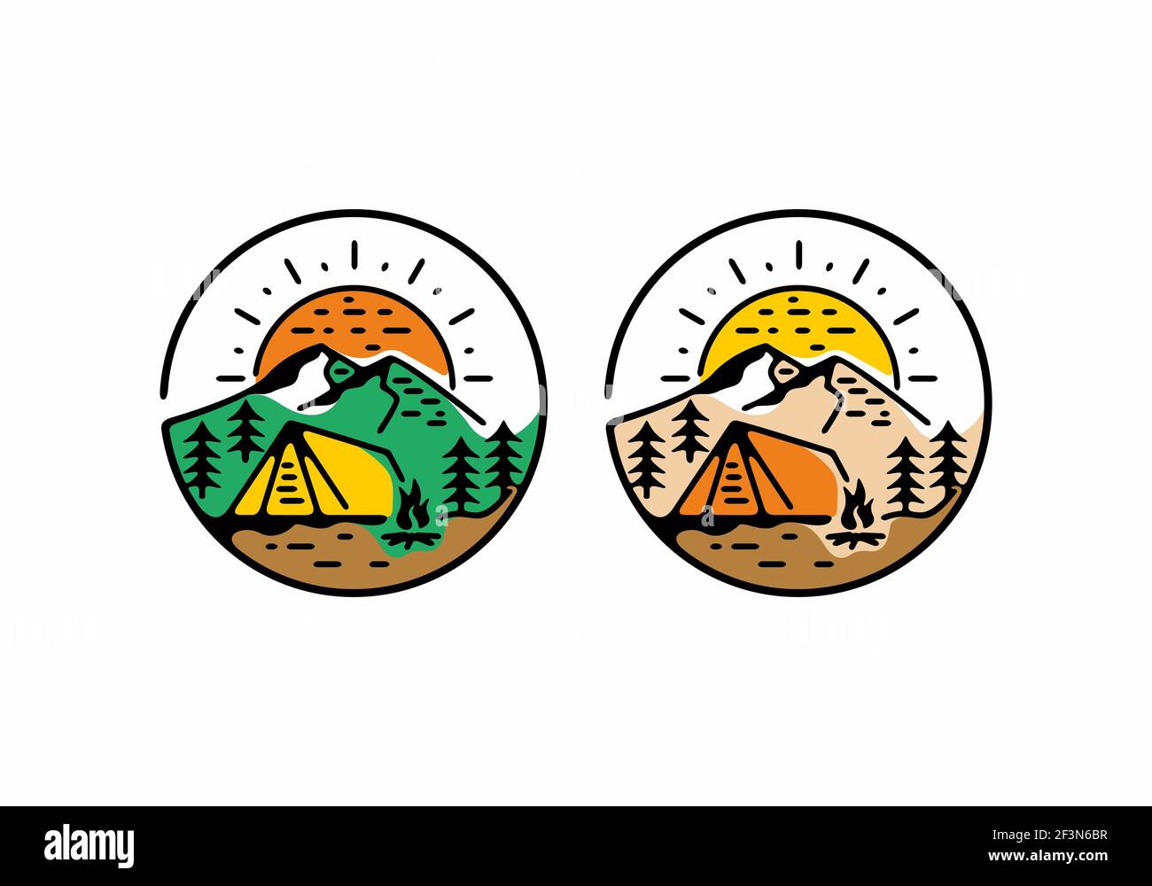 Recreation area hike Stock Vector Images - Alamy
